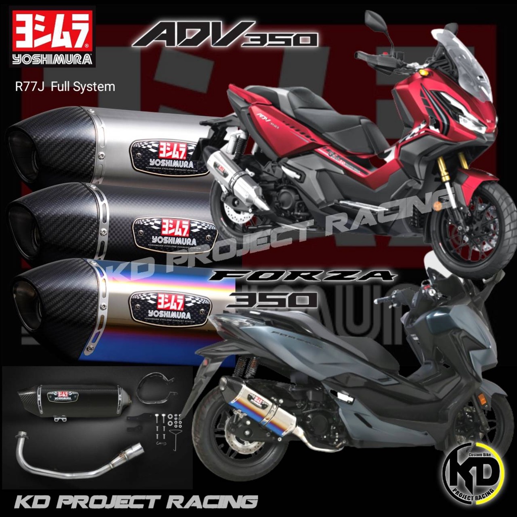 ท่อ Yoshimura R77J Full System Honda FORZA 350 , ADV350 มี มอก. ...