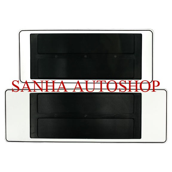 กรอบป้ายทะเบียนกันน้ำสีขาว ขนาด สั้น-ยาว รุ่น SP5555 | Shopee Thailand