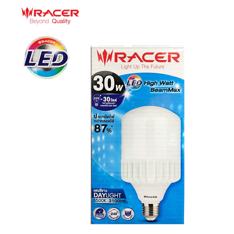 หลอดไฟ LED Racer 30w แสงขาว (Daylight) | Shopee Thailand