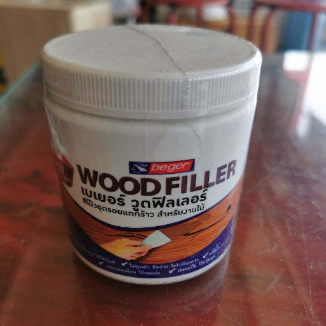 BEGER WOOD FILLER เบเยอร์ วู๊ดฟิลเลอร์ สีโป๊วอุดรอยแตกร้าว สำหรับงานไม้ ...