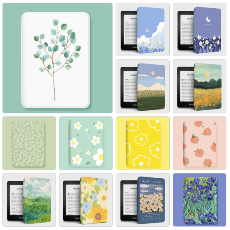 สาวดอกไม้ Kindle Case 2021 Paperwhite 5 (11th) 4 (10th) 3 2 1 Smart ...