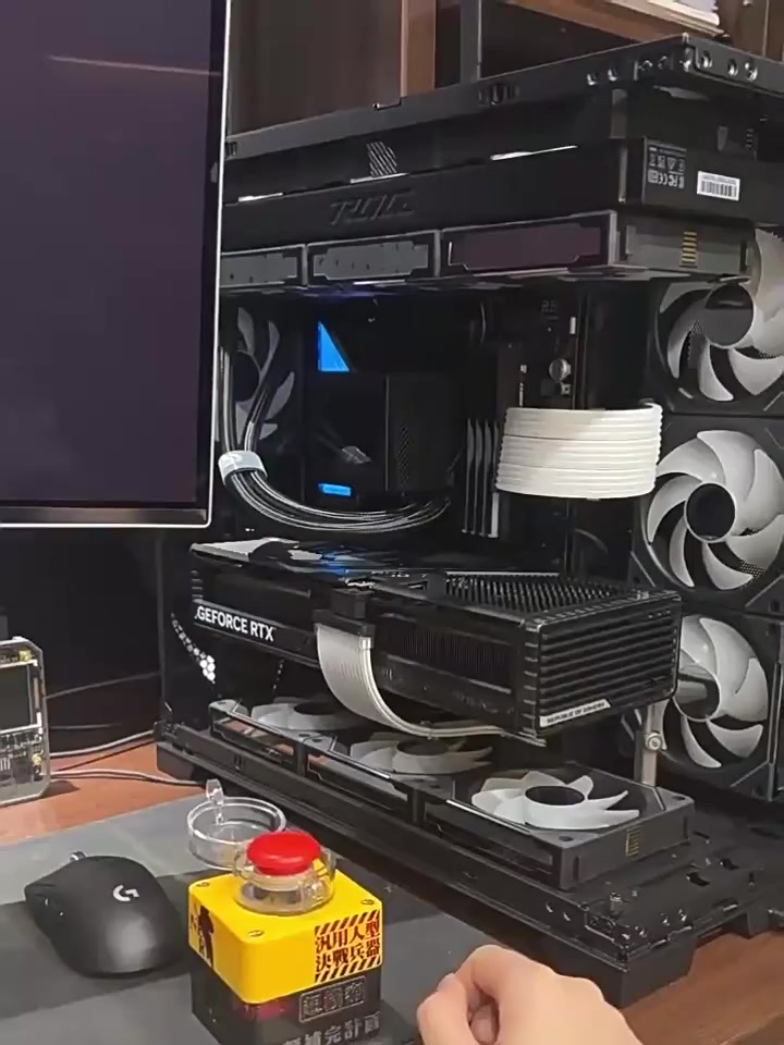 ปุ่ม เปิด-ปิด ต่อพีซี PC Switch DIY Nuclear Bomb Button Style Push ...