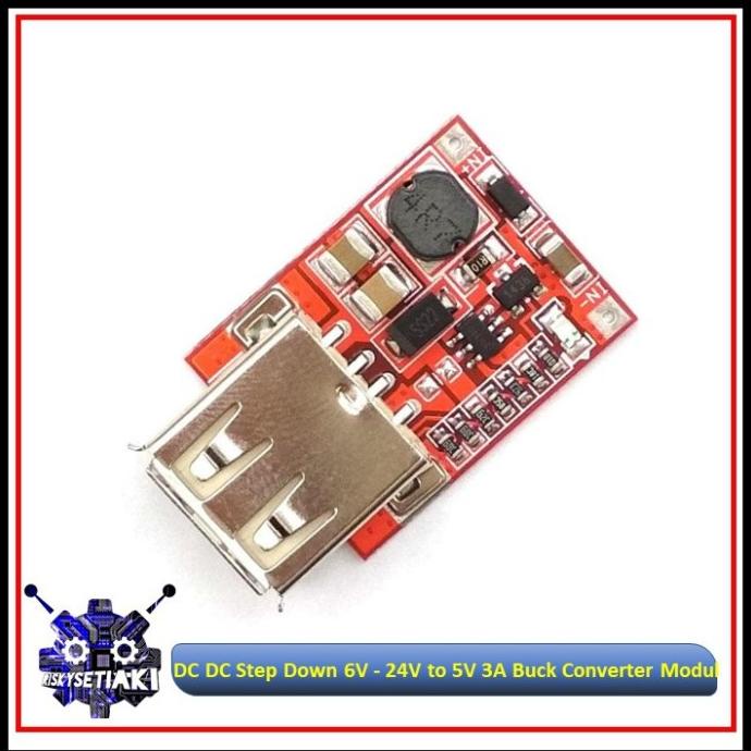 โมดูลแปลงสายชาร์จ Usb Dc Dc Step Down 6V - 24V To 5V 3A | ดาว ดาว ...