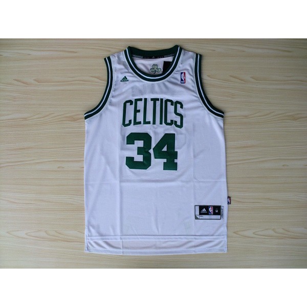 ใหม ่ NBA Men 's Boston Celtics #34 เสื ้ อบาสเก ็ ตบอลปัก Paul Pierce ...