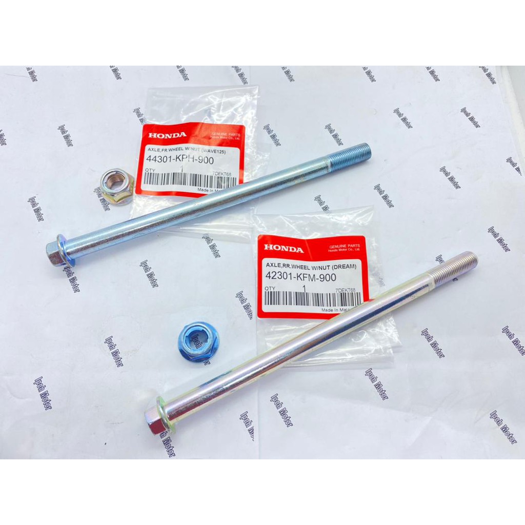 WAVE100 WAVE125 WAVE100R FRONT WHEEL SHAFT SAP NUT BOLT SCREW เพลาเพลา ...