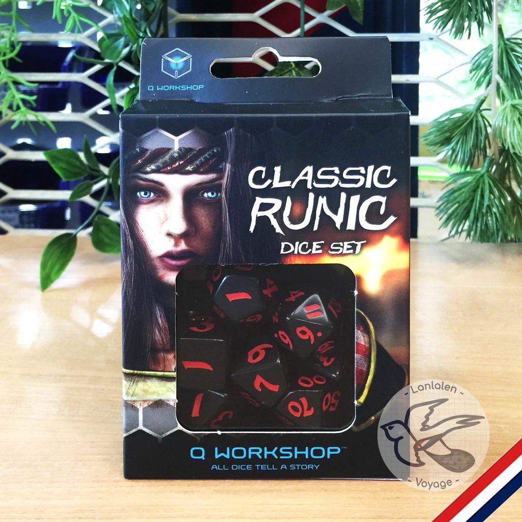 ลูกเต๋า Q Workshop Classic / Classic Runic 7 RPG Dice Set ลูกเต๋าพรีเมี่ยม [Accessories for ...