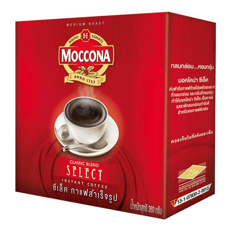 มอคโคน่า ซีเล็ค กาแฟสำเร็จรูป ชนิดเกล็ด 360 กรัม Moccona Select Instant ...