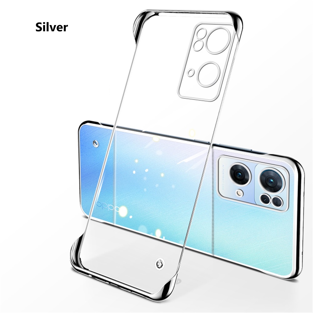 เคสโทรศัพท์มือถือ Pc แบบแข็ง บางพิเศษ ป้องกันกล้อง สําหรับ Oppo Reno7