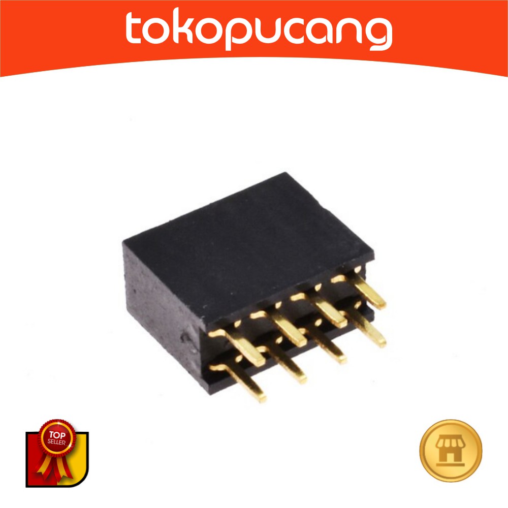 Pin Header หญิง 2x4 คู่แถว 8P 2.54 มม.2 x 4 8 Pin ESP8266 NRF24L0 ...