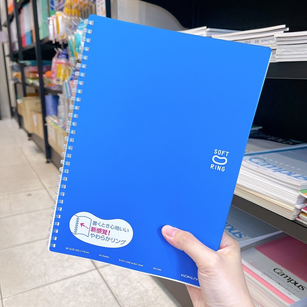 Kokuyo Campus SOFT RING NOTEBOOK MEMO PAD B5/A5 รุ่น ス-SV301BT (สมุดสันนิ่ม) | Shopee Thailand