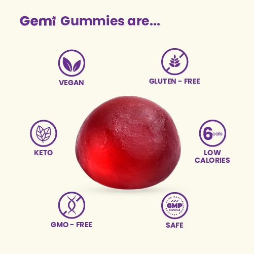 Gemi เจมมี่ คาโมมายด์กู๊ดไนท์สลีพกัมมี่ 2กระปุก / Gemi Camomile ...