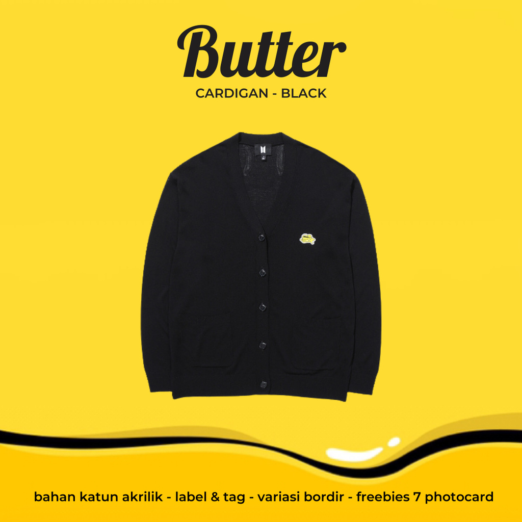 [พร้อมส่ง] พรีเมี่ยม BTS CARDIGAN BUTTER unoffc | Shopee Thailand