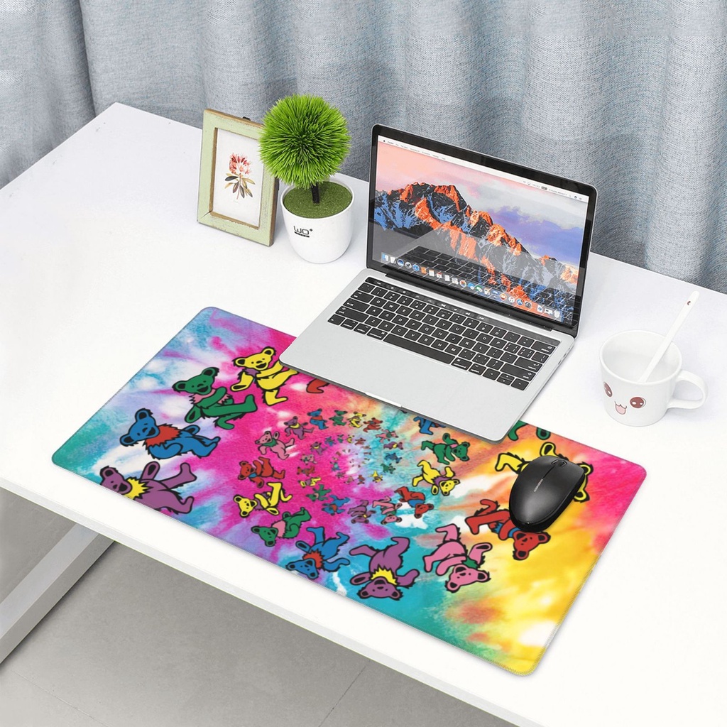 Grateful Dead แผ่นรองเมาส์พิมพ์ลายขนาดใหญ่, แผ่นรองเมาส์แบบขยาย, แผ่นรองแป้นพิมพ์คอมพิวเตอร์ฐาน ...