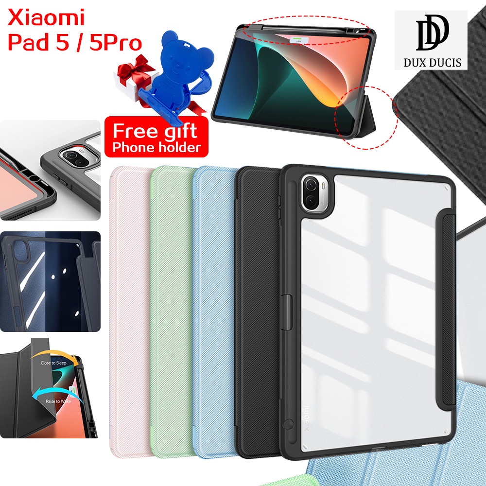 เคสหนัง Tpu แบบพลิกได้สีดําสีดําสําหรับ Xiaomi Pad5 Mipad5 Pro | Shopee Thailand