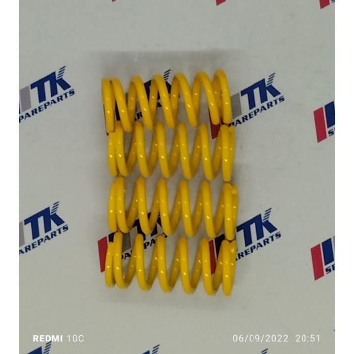 สปริงคลัชแต่งสีเหลือง SPARK-Z,X1,BELL-100,BELL-R,Y100 1ชุดมี 4 ตัว ...