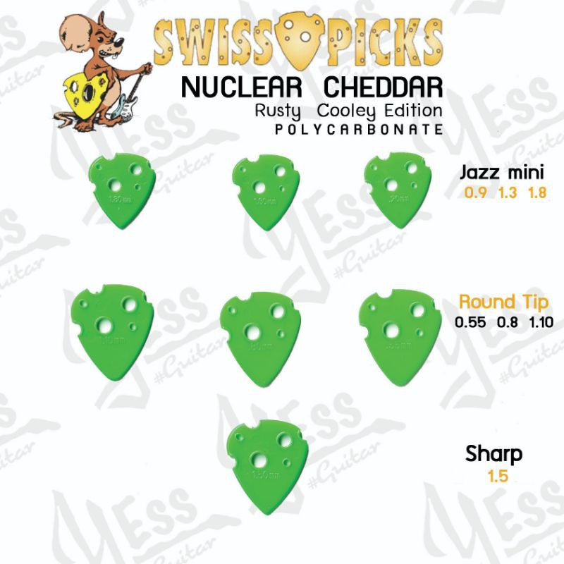 ปิ๊กตัวใหม่ล่า!! SWISS PICKS รุ่น Nuclear cheddar ( Rusty Cooley ...