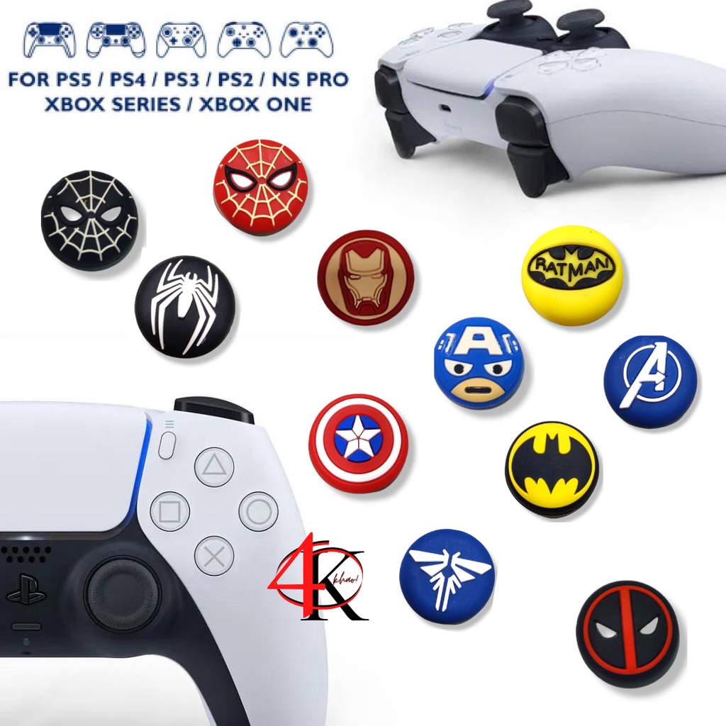 [4Khao.s] 2/3 ซิลิโคน อนาลอคจอย Silicone Grip Controller for PS5 / PS4 ...