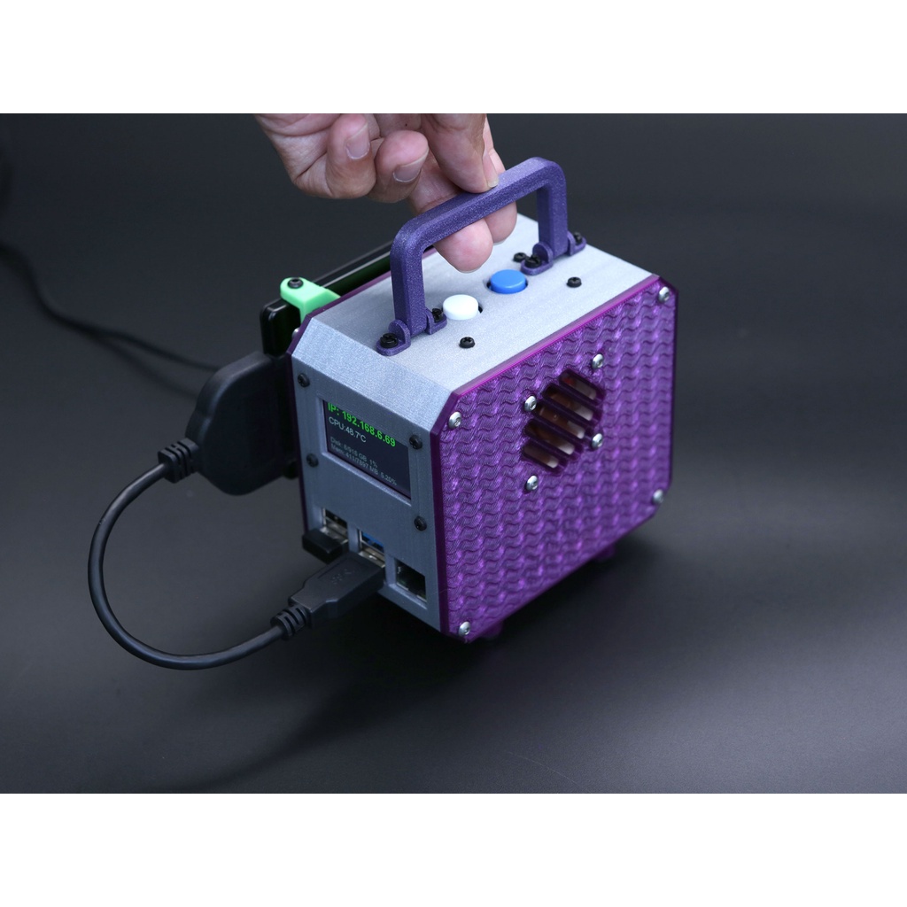 Raspberry Pi 4 SSD Media Server Casing Case - S3D | Shopee Thailand