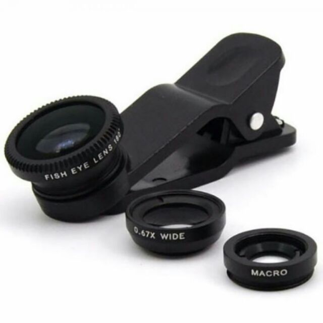 S-Super Universal Clip Lens เลนส์ 3in1 สำหรับ Smartphone | Shopee Thailand