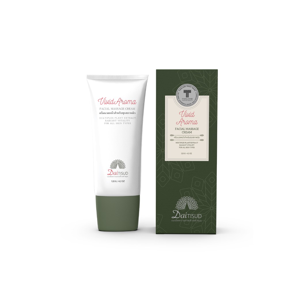 ครีมนวดบำรุงผิวหน้า Daitisud Vivid Aroma Facial Massage Cream | Shopee ...