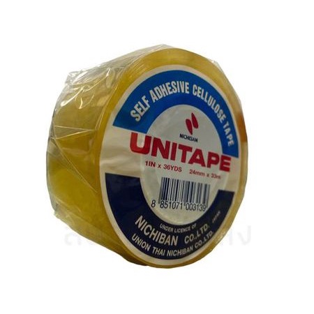 UNITAPE ยูนิเทป เทปใส แกน 1 นิ้ว 1 นิ้วx36 หลา | Shopee Thailand