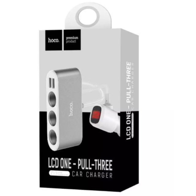 Hoco Car Charger Z13 ช่องขยายจุดบุหรี่ภายในรถยนต์ พร้อมบอกค่า ...