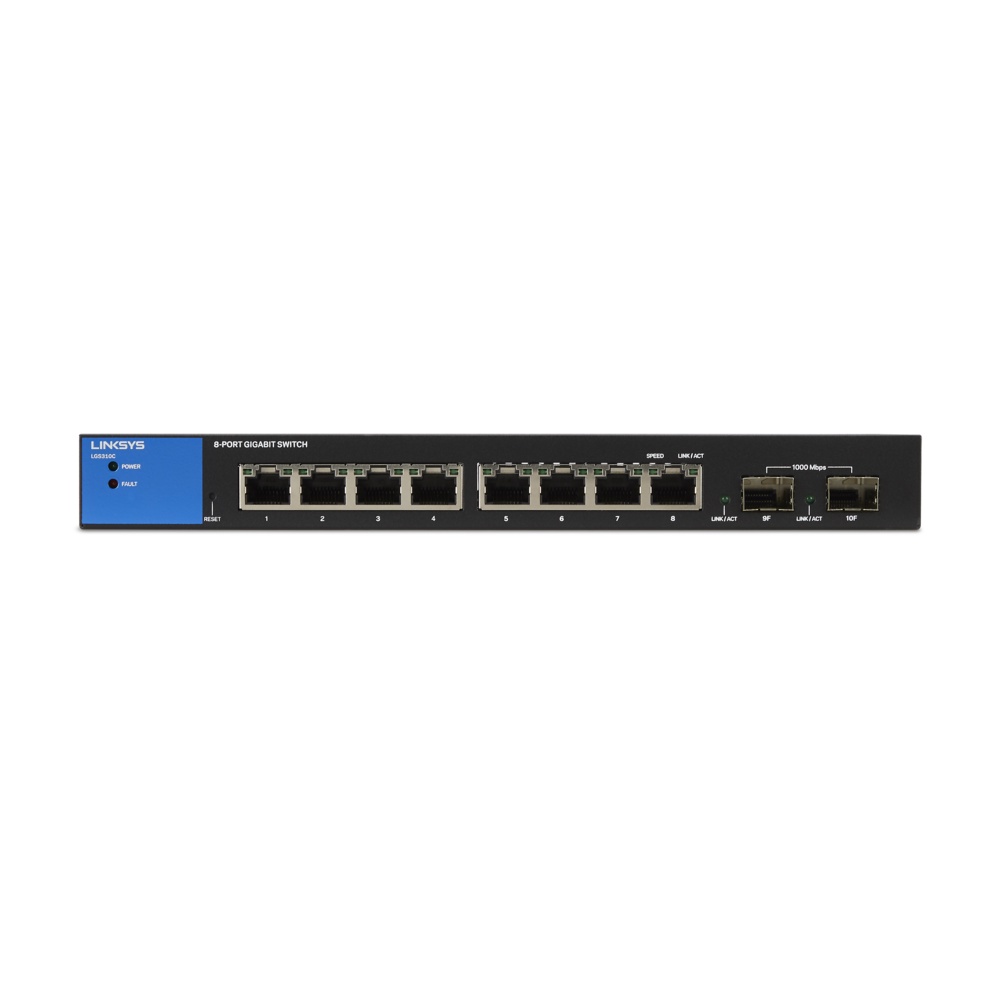 Gigabit Switching Hub LINKSYS LSS-LGS310C ,LGS310MPC 8 Port 2 Port รับ ...