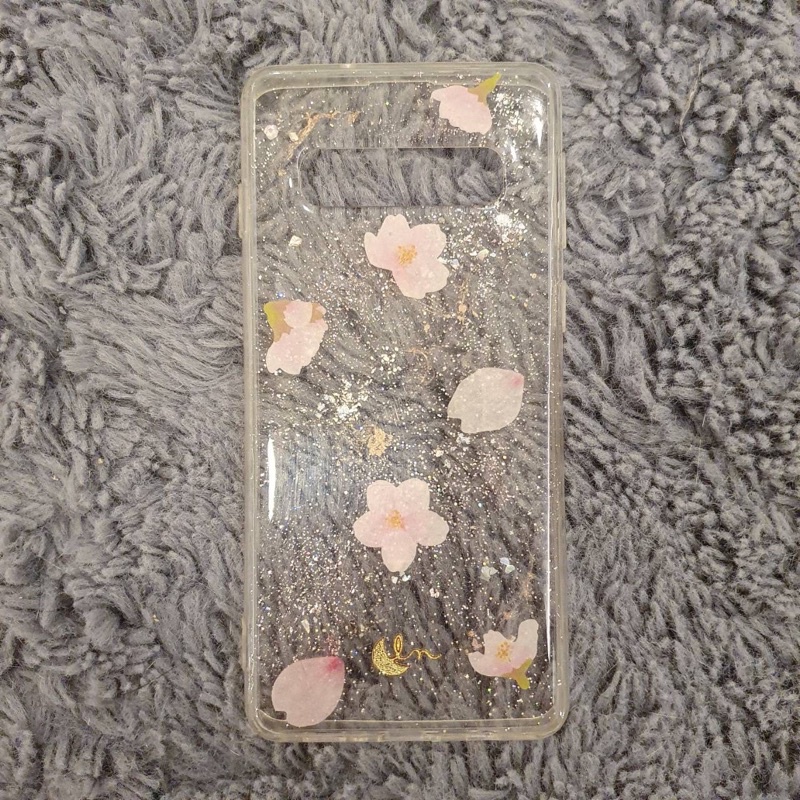 Silicone Hard Case เคส แข็ง ขอบ ซิลิโคน Lunar Brand Print ลาย ดอก ...