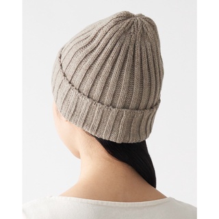 หมวกไหมพรม MUJI : Non-Itchy Ribbed Beanie #14982697484 | Shopee Thailand