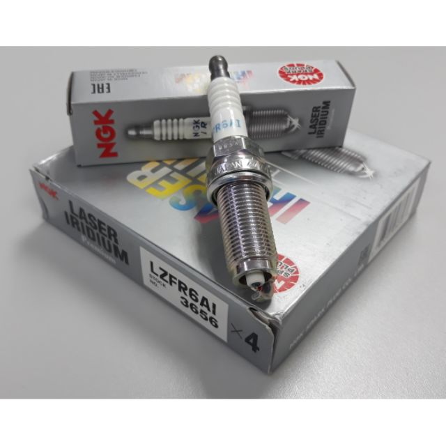 NGK หัวเทียน LASER IRIDIUM LZFR6AI (3656) 1หัว ใช้สำหรับรถยนต์ ...