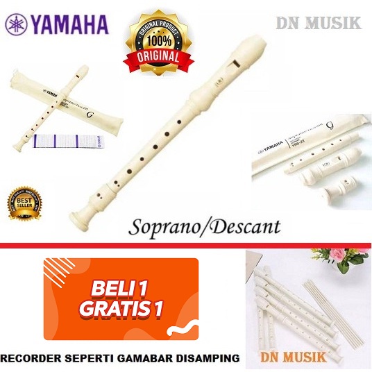 ขลุ่ย / RECORDER ORIGINAL INDONESIA YRS-23G SOPRANO YAMAHA | Shopee ...