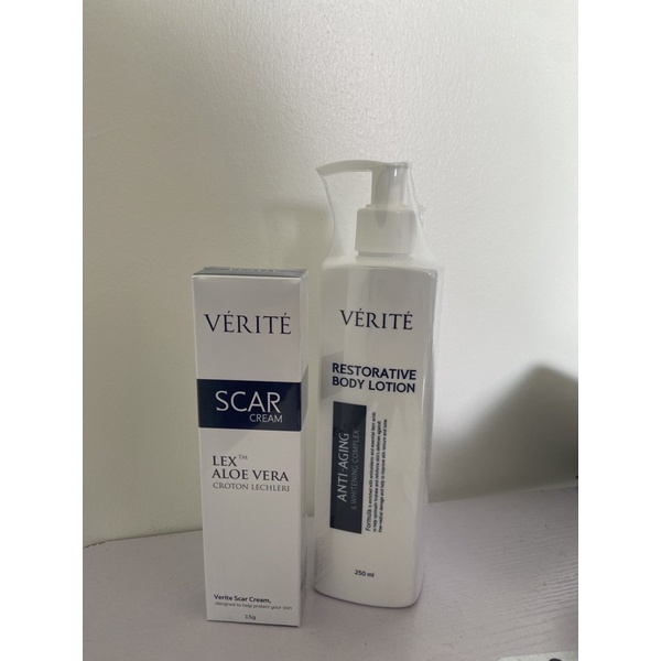 Verite Scar cream 15 g. & Verite Restorative Body Lotion 250 Ml ...
