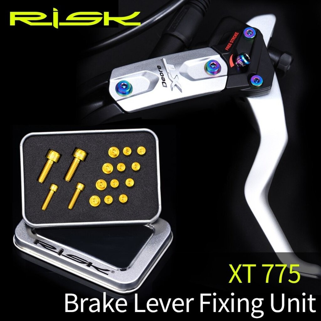 ชุดน็อตไทเทเนี่ยมแต่งจักรยาน RISK ใส่เบรค TITANIUM for Shimano XT775 (กล่องมีตำหนิ) | Shopee ...