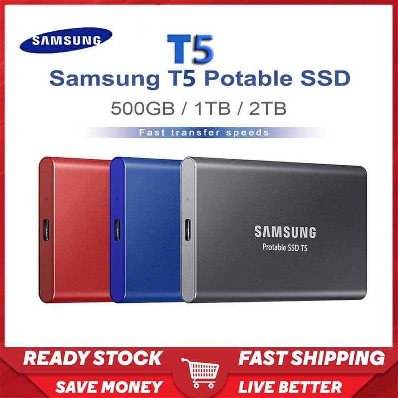 Samsung T7 Hd External 2 Tb Mini Ssd 1Tb อุปกรณ์ไดรฟ์แบบสัมผัส 500 ...