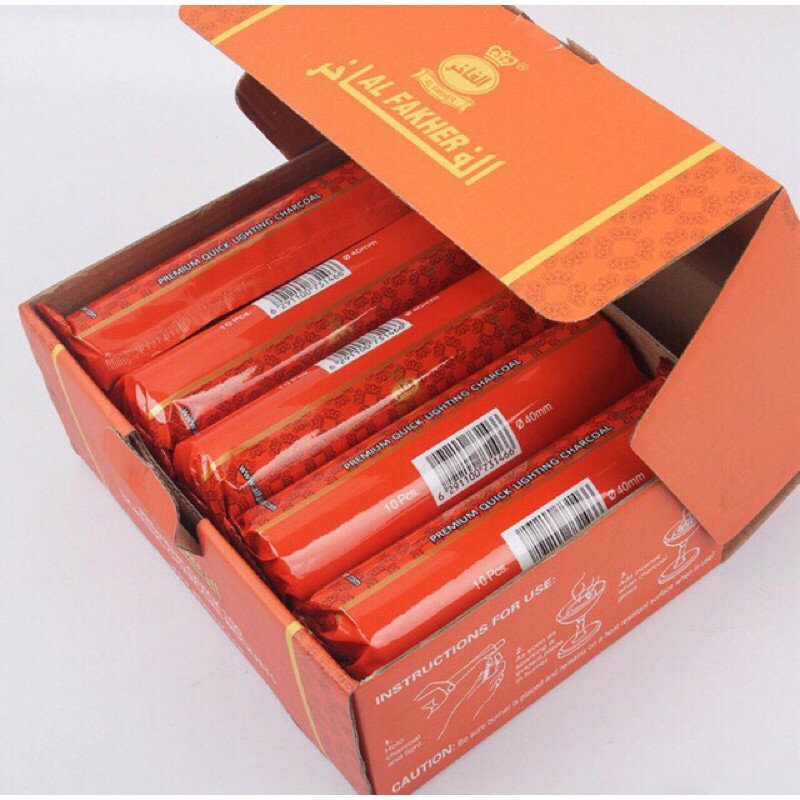 ถ่านชาโคล torch coal สำหรับจุดไฟเผา 100 ก้อน | Shopee Thailand