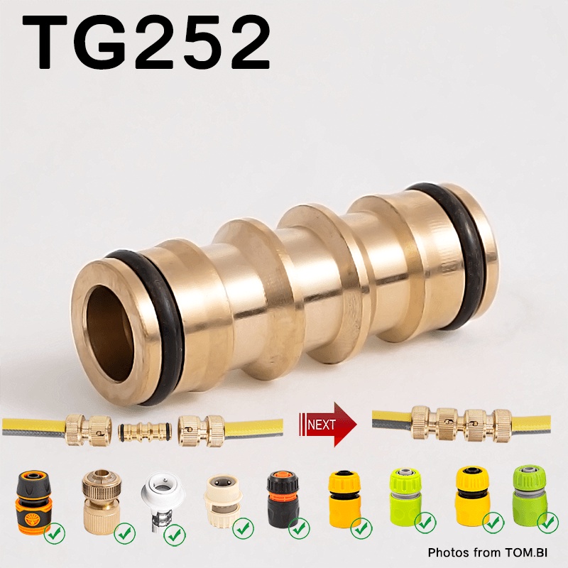 ข้อต่อทองเหลืองแท้ ข้อต่อสวมเร็ว ข้อต่อก๊อกน้ำ ข้อต่อสายยาง ขนาด 3 หุน / 4หุน / 5 หุน / 6 หุน ...