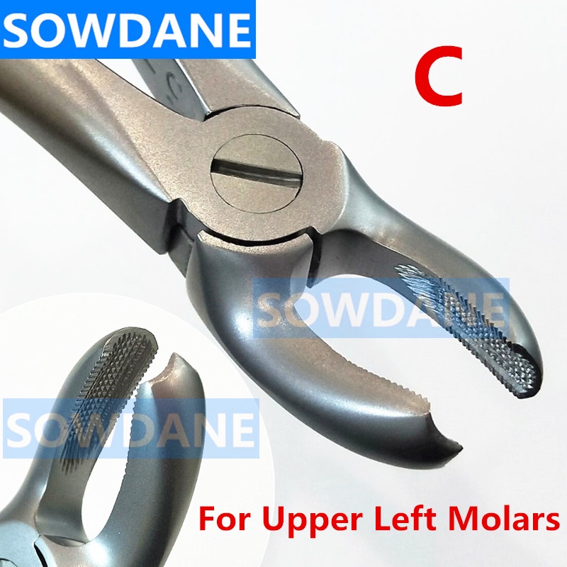 Dental Adult Tooth Extraction Plier For Upper Left Molar Stainless ...