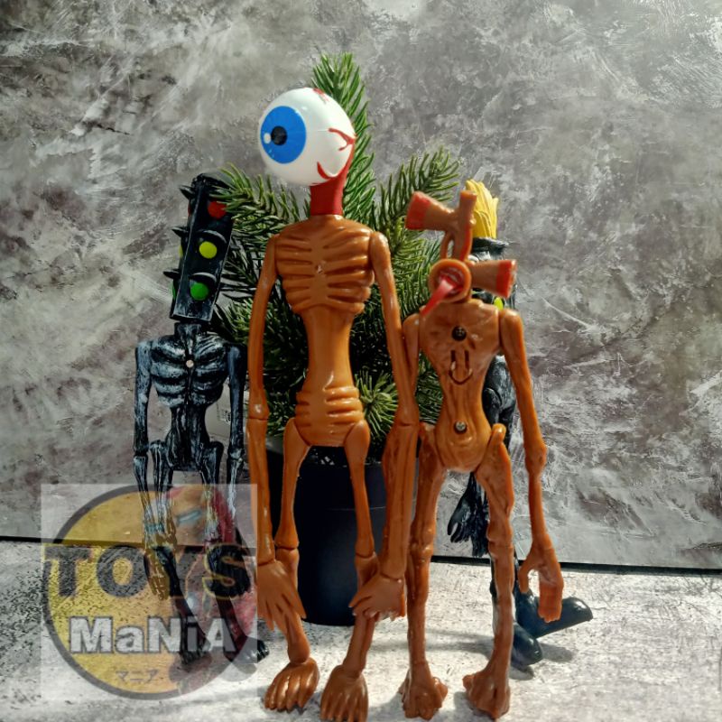 โมเดล ไซเรนเฮด Siren Head scp 6789 กับ scp อื่นๆ 1ชุดมี4แบบ สูง 23-25 ...