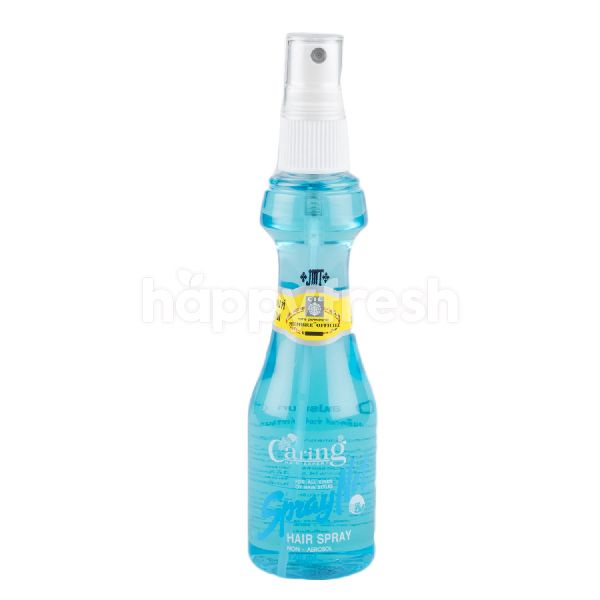 Caring Spray Net (ขวดสีฟ้า) สเปรย์จัดทรงผม แคริ่ง สเปรย์เนท ชนิดแข็ง ...