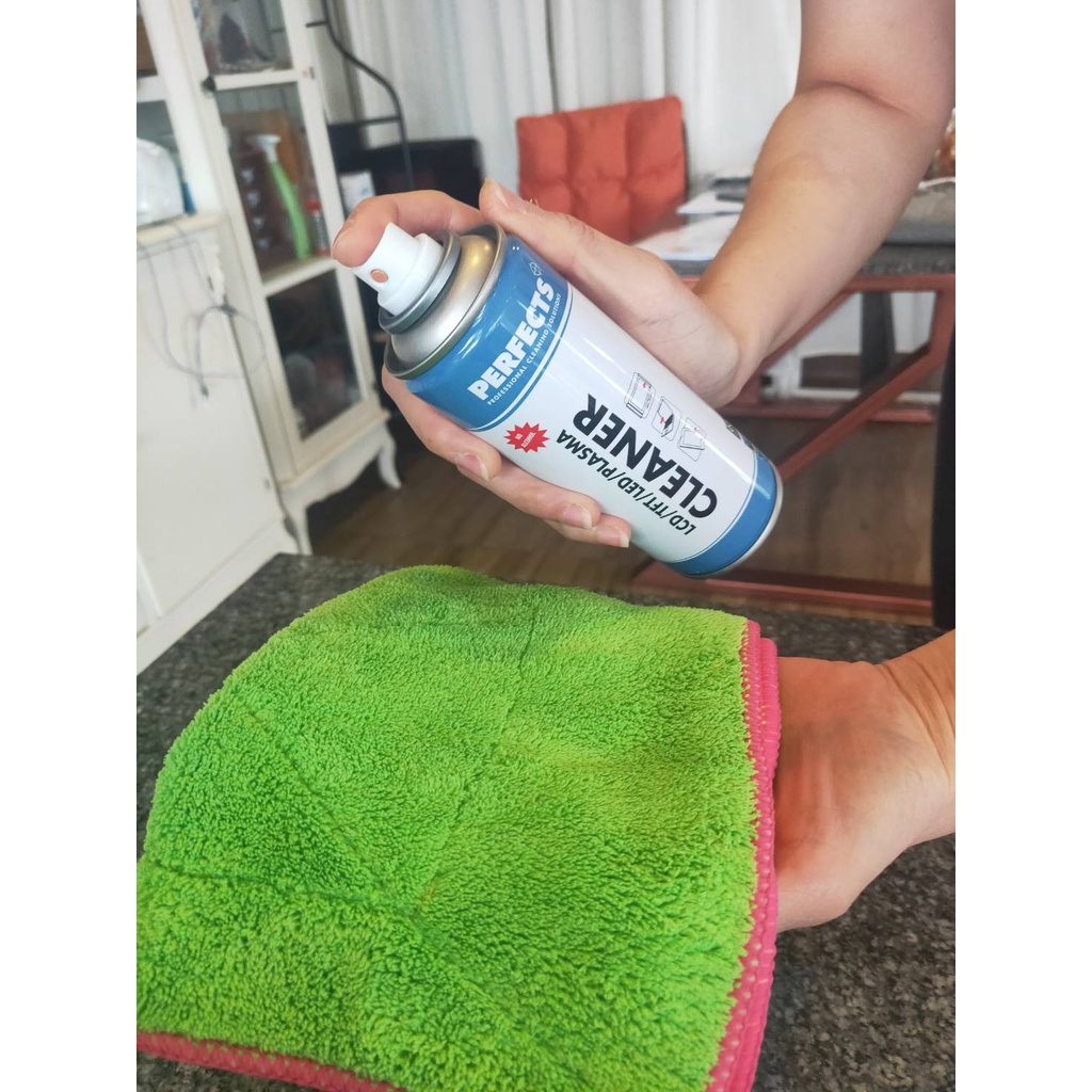 PERFECTS LCD TFT LED Cleaner 200ml. สเปรย์ทำความสะอาดพื้นผิวจอทีวี จอ ...