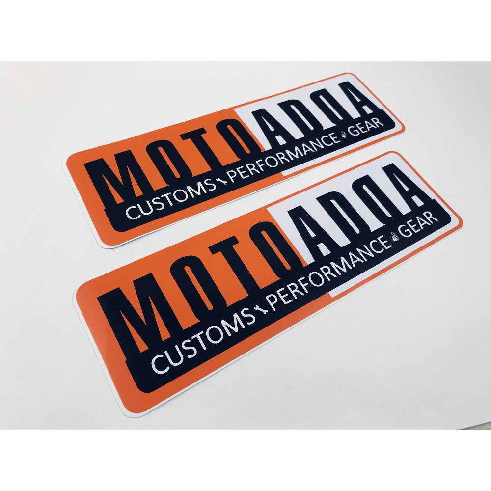 สติ๊กเกอร์ แต่งรถ ติดรถ [2ชิ้น] Car Racing Moto PVC Sticker รถยนต์ SUV ...