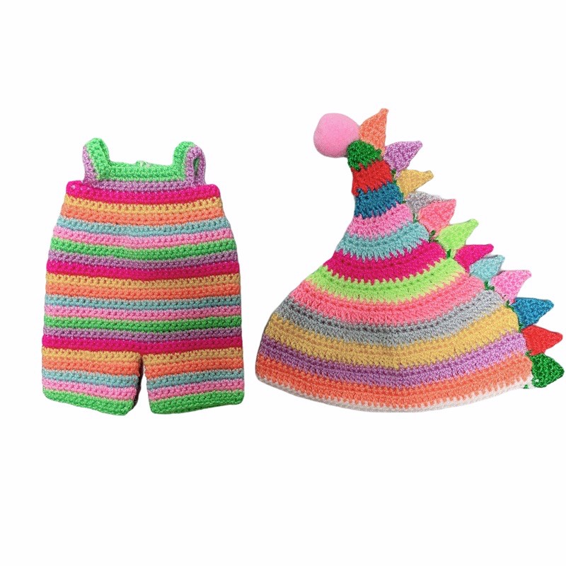 ชุดตุ๊กตา ชุดถักโครเชต์ เซ้ท สำหรับ bjd lati yellow บาโบลี 15 -16 ซม. ...