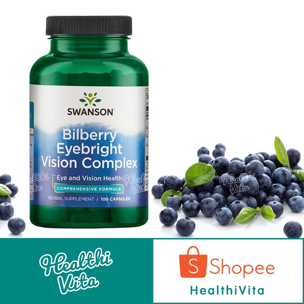 Bilberry Eyebright Vision Complex 100 Caps EXP 06/22 | Shopee Thailand