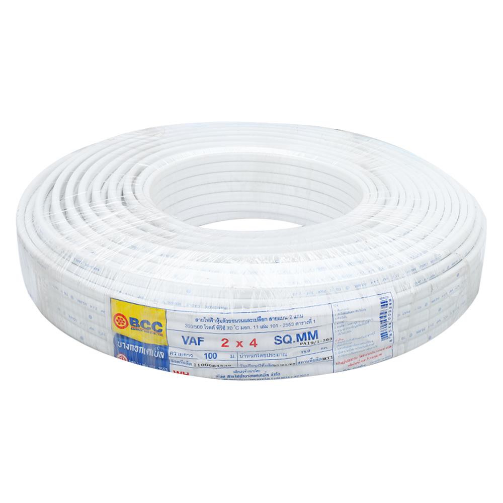 สายไฟ VAF-GRD สายไฟ VAF-G BCC 2x4/4 SQ.MM 100 ม. สีขาว สายไฟ งานระบบไฟฟ้า ELECTRIC WIRE VAF-G ...