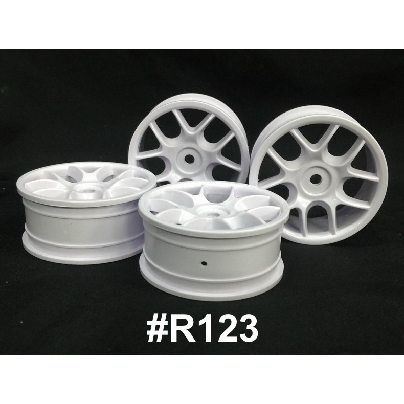 RJ-RIDE RH-103 10 Spoke Wheels White 24mm.Offset 0 ใช้กับรถบังคัยวิทยุ ...