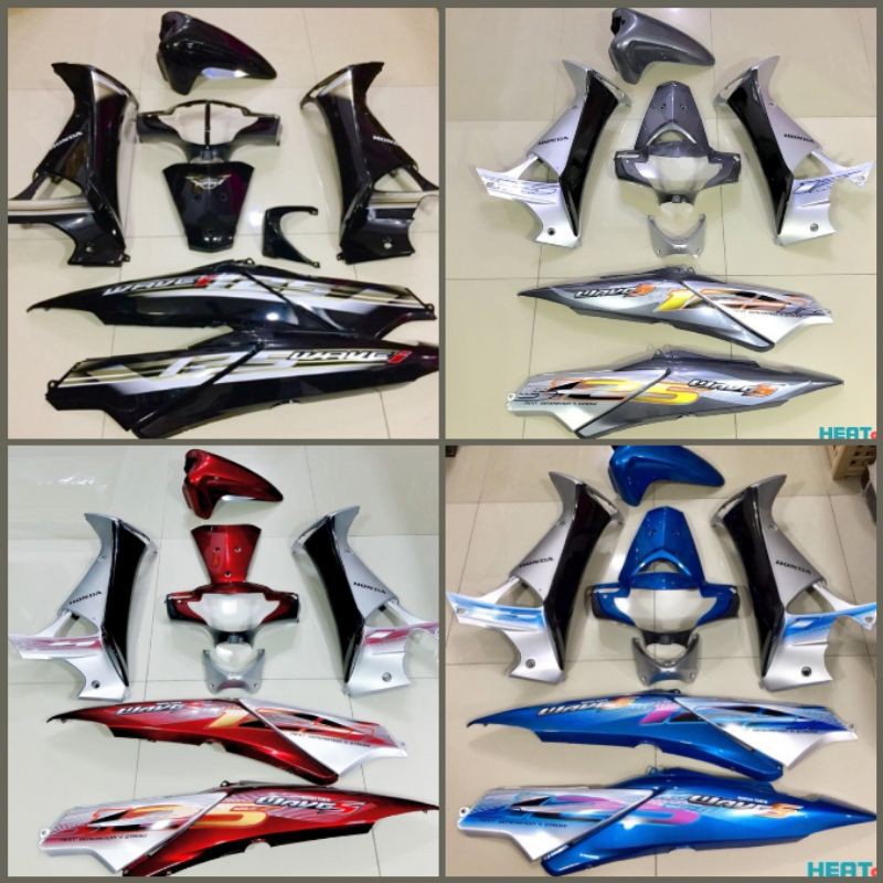 ชุดฝาครอบ WAVE125S MERAH + SILVER BIRU + SILVER GREY + SILVER HITAM HLD ...
