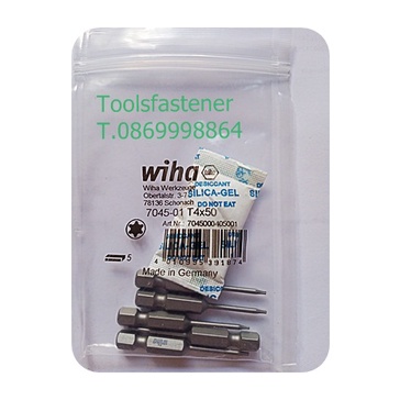 Wiha 7045-01 รุ่น 39187 ดอกไขควงหัวดาว T4 X 50 mm ( 5 ตัว / แพ็ค ...