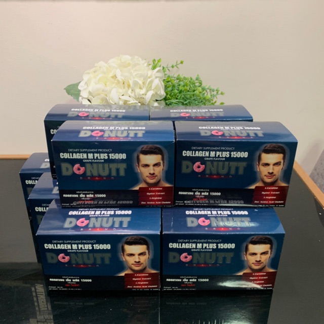 ถูกสุด Donutt Collagen M Plus 15000 กล่อง10ซอง | Shopee Thailand
