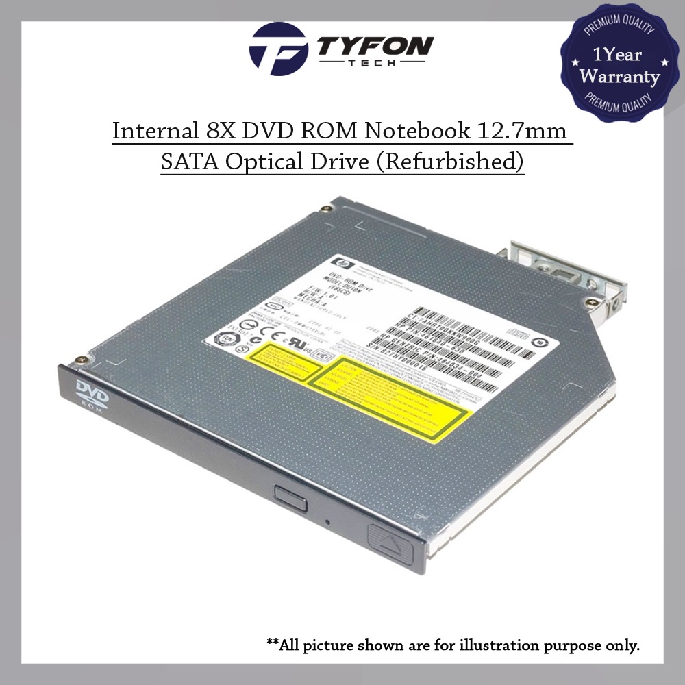 ภายใน 8X DVD ROM โน้ตบุ๊ค 12.7 มม. ฮาร์ดไดรฟ์ SATA (ตกแต่งใหม่ ...