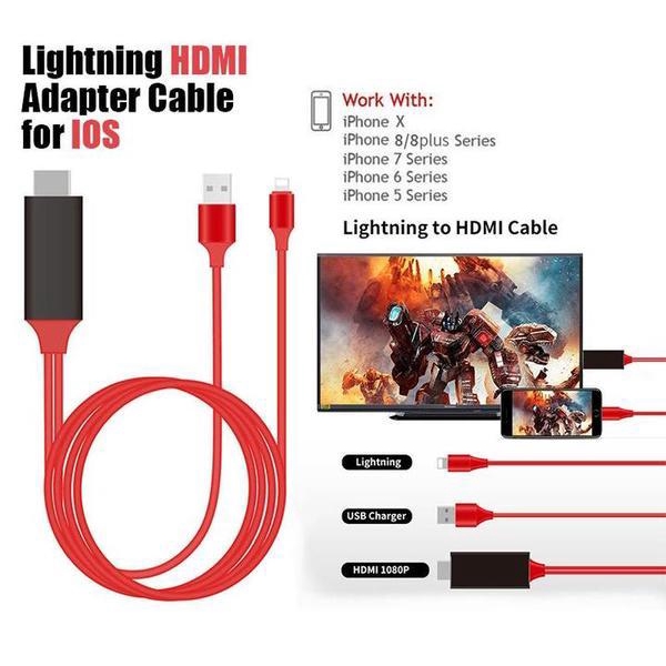 สาย iPhone To HDMI TV เชื่อมต่อ กับทีวี ,Lightning HDTV HDMI iPhone ...